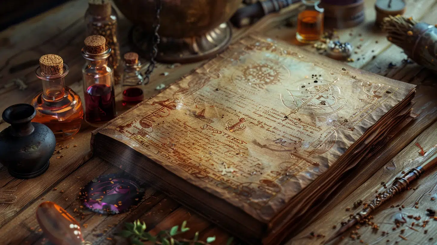 Création d'un grimoire des potions façon Harry Potter pour un anniversaire